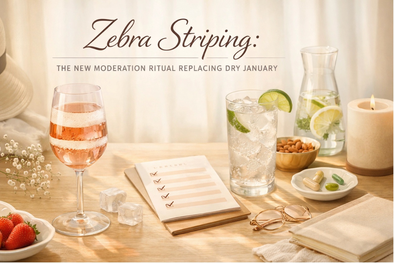 Zebra Striping: The New Moderation Ritual Replacing Dry January – élevé